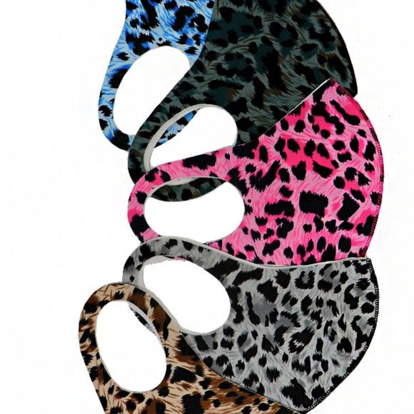 Accessories | Leopard Print Animal Print Reusable Face Mask | Poshmark